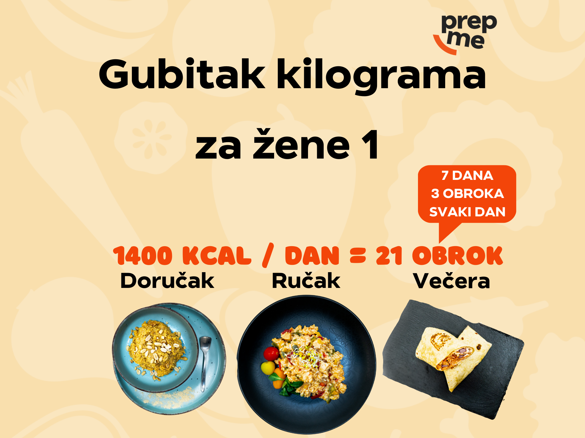 Gubitak kilograma za žene 1 - paket – Prep Me